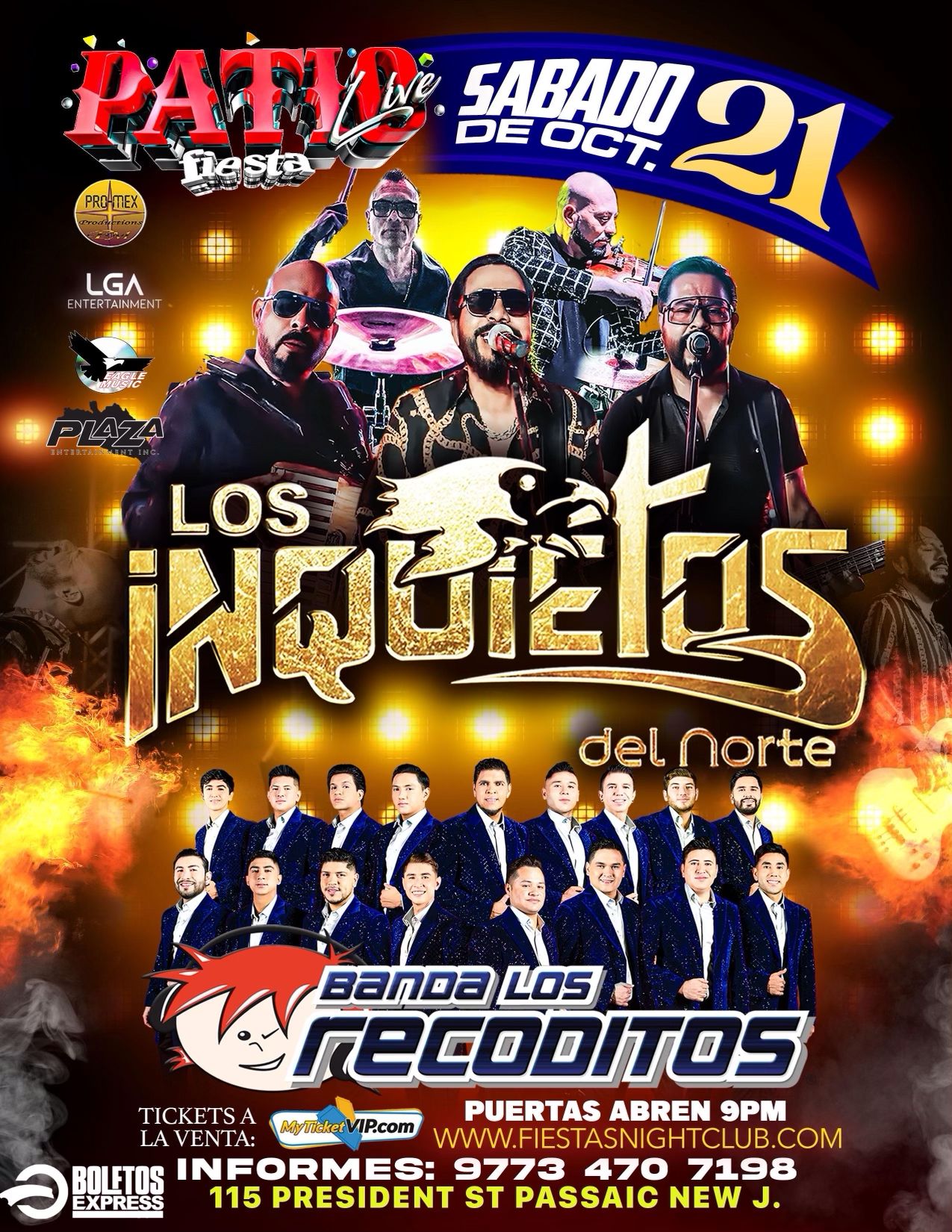 LOS INQUIETOS DEL NORTE, BANDA LOS RECODITOS Tickets - BoletosExpress