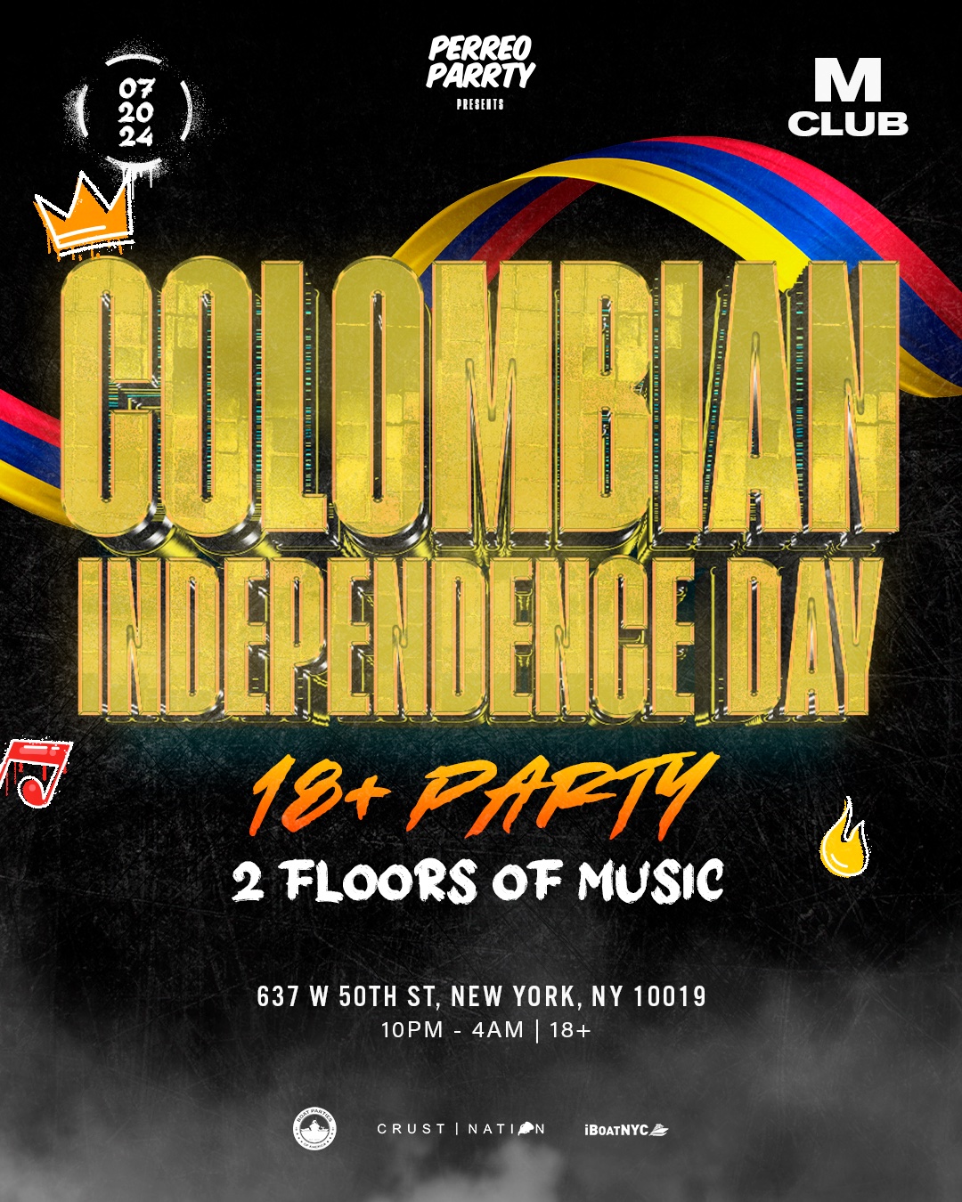 Colombian Independence Day Party - 18+ (Two Floors of Music) Tickets ...