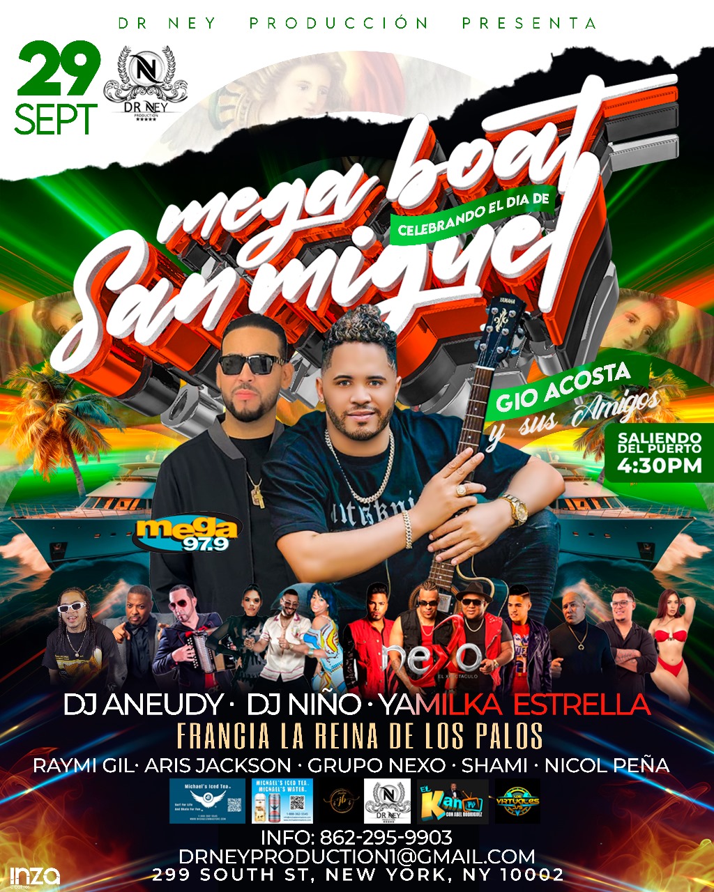 Mega Boat Celebrando El Dia De San Miguel Tickets - BoletosExpress