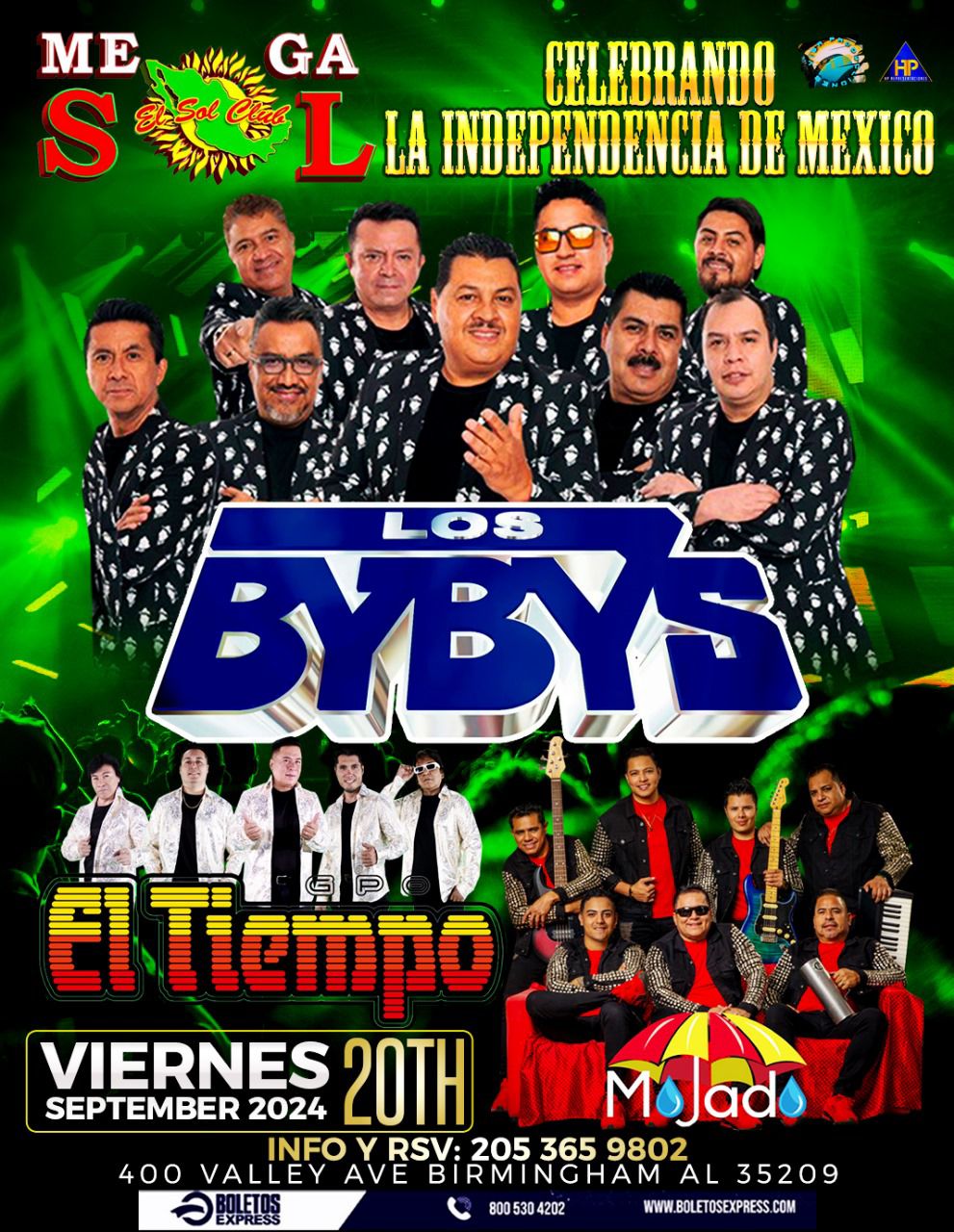 CELEBRANDO LA INDEPENDENCIA DE MEXICO - LOS BYBYS Tickets - BoletosExpress