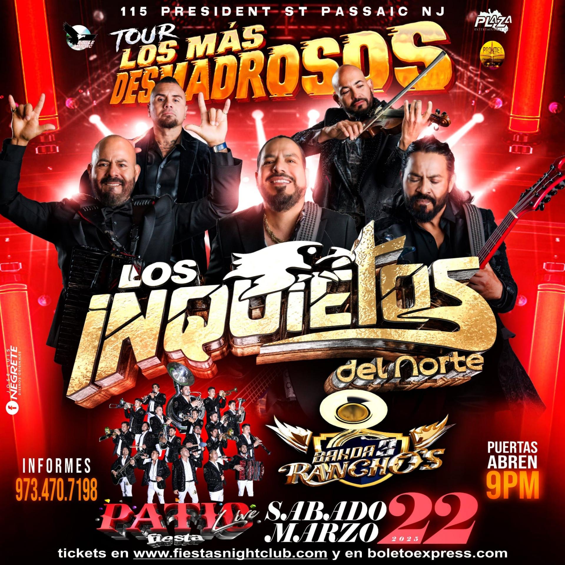 LOS INQUIETOS DEL NORTE, BANDA TRES RANCHOS Tickets - BoletosExpress